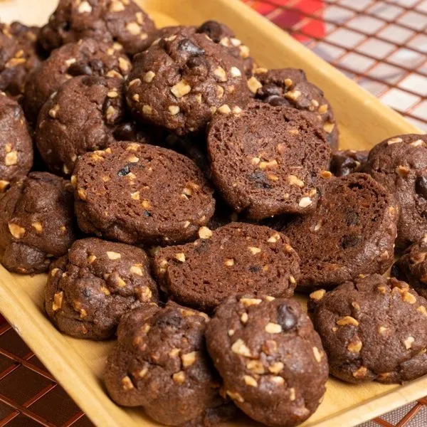 Resepi Biskut Double Chocolate Chips | Che Nom