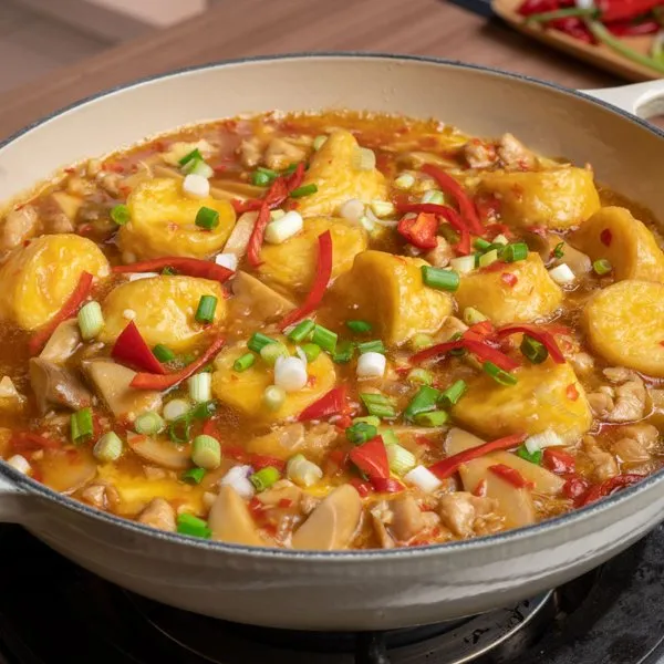 Resepi Sizzling Tauhu Telur Pedas | Che Nom