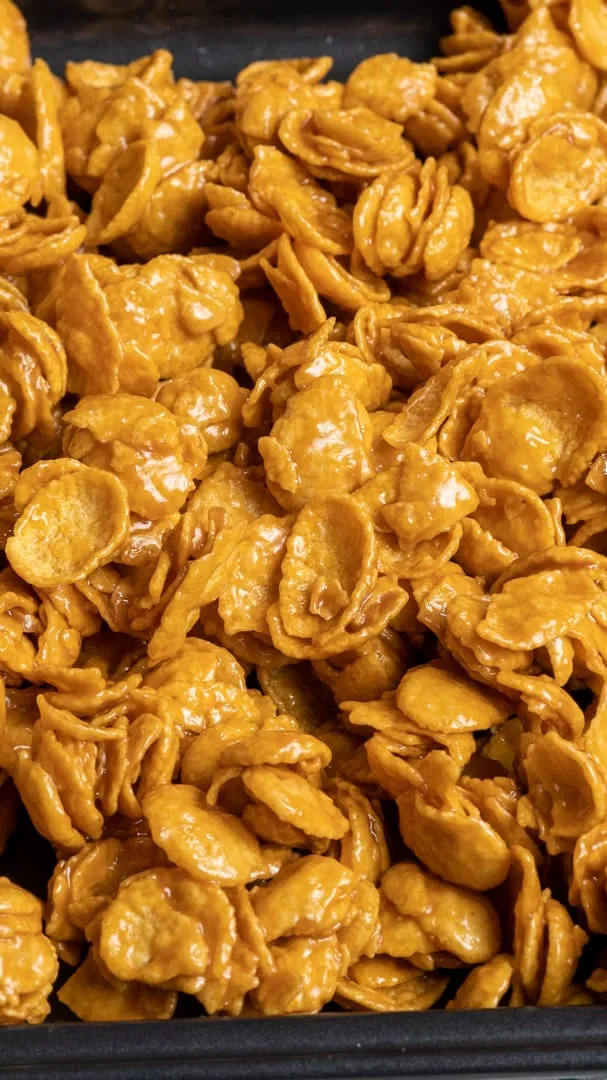 Resepi Salted Caramel Cornflakes | Che Nom