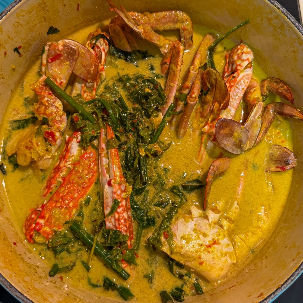 Resepi Ketam Masak Lemak Cili Api Pucuk Paku | Che Nom